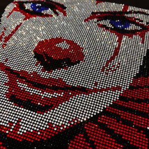Clown Design Iron on Transfer, Custom Clothing Motif , Bling Design ...