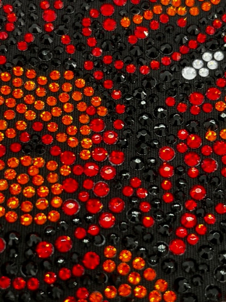 Rhinestone Red Bull Heat Transfer Iron on Decal Hot Fix - Etsy