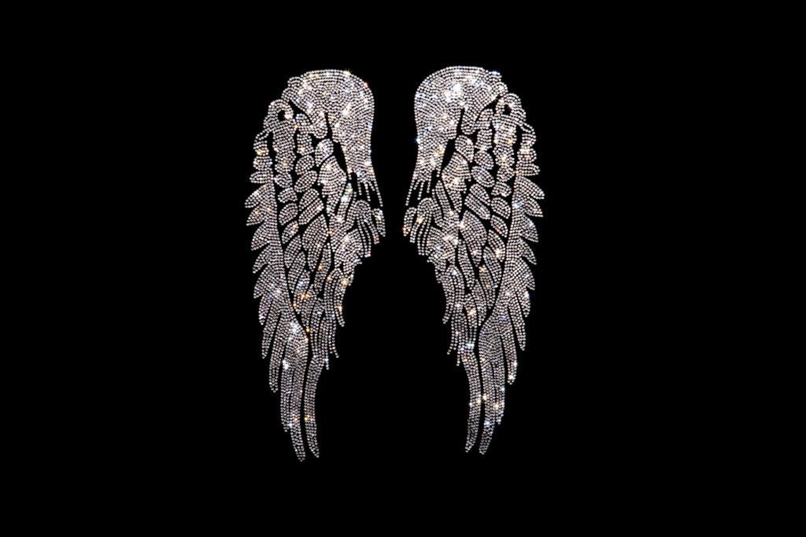 Crystal Angel Wing Iron on Transfer ,rhinestone Angel Wings ,angel ...