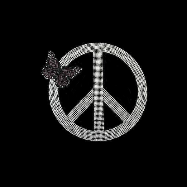 Peace Sign Applique - Etsy