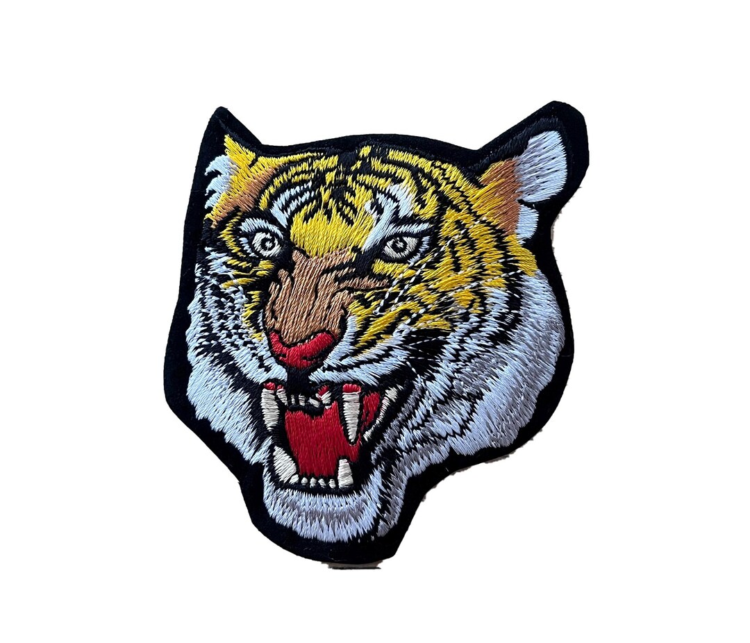 Tiger Embroidery Patch: Iron-on Applique - Etsy