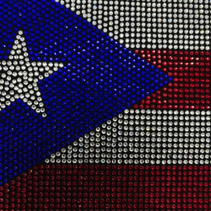 Puerto Rico Rhinestones Flag, Iron on Crystal Puerto Rico Flag Decal ...