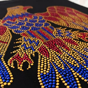 Elvis Eagle Rhinestone Iron on Transfer Design, Bling Eagles Hot Fix ...