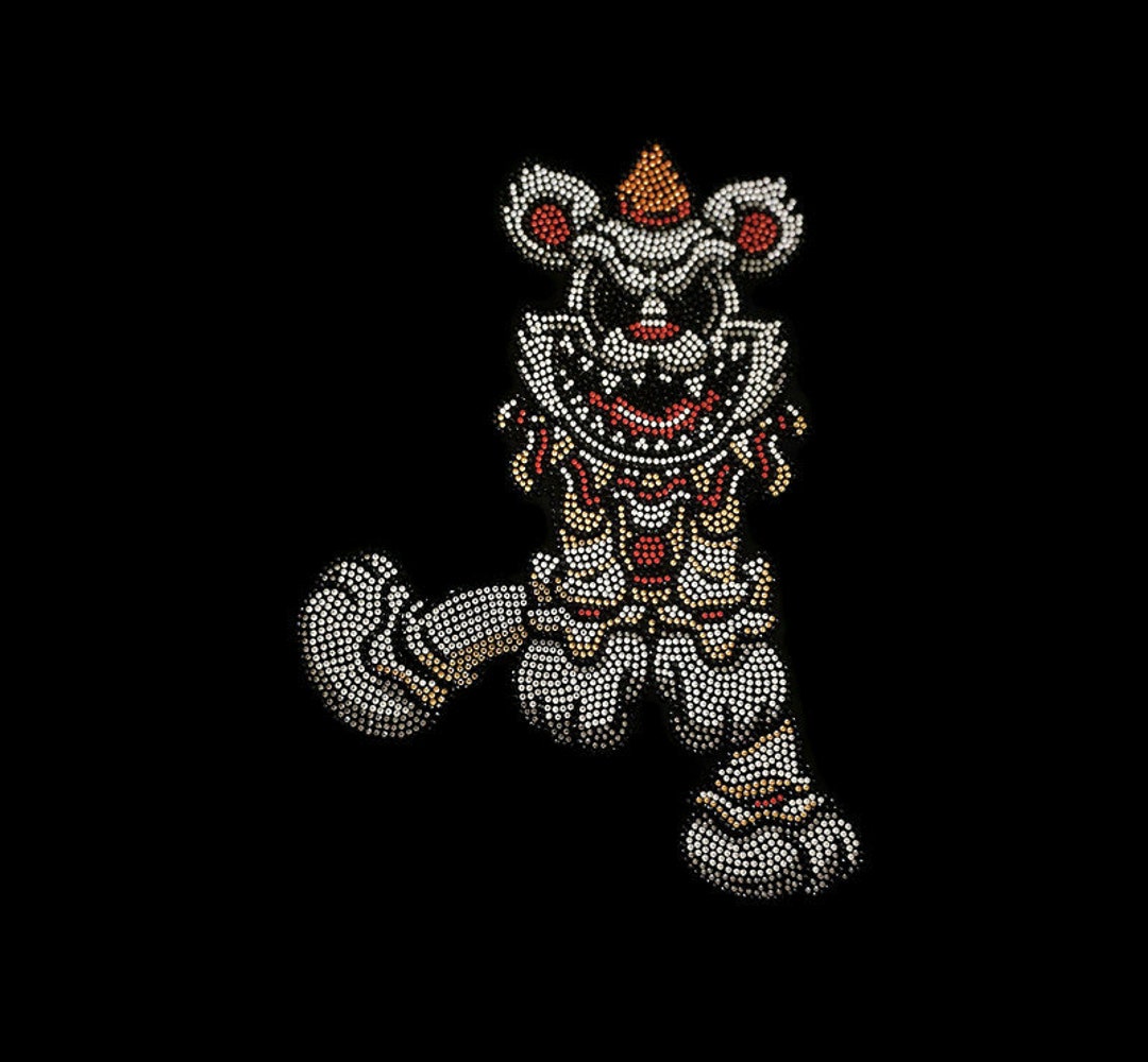 Clown Iron on Design , Hot Fix Cartoon Patches , Rhinestone Transfer ...