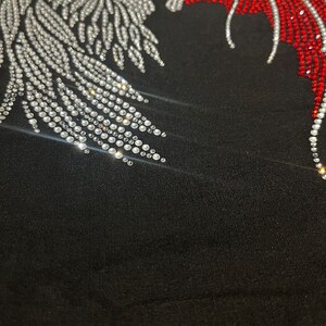 Angel and Devils Wings Iron on Transfer , Hot Fix Crystal Patches ...