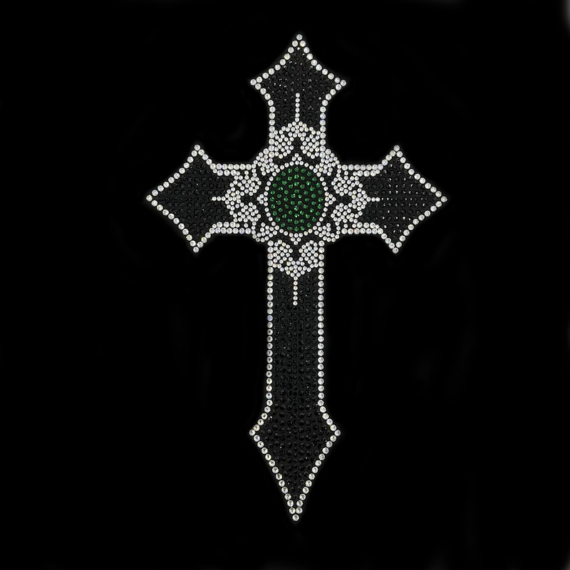 Black Rhinestones Cross - Etsy
