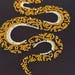 Crystal Snake Iron on Patches Black Gold Bling Heat Transfer Designs ...