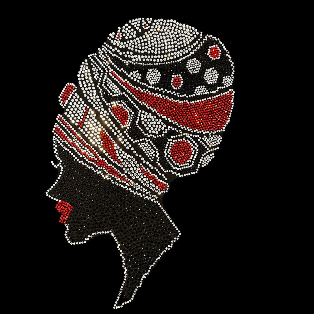 Girl Hot Fix Rhinestone Design / Iron on Girl Applique / Diy Shirt ...