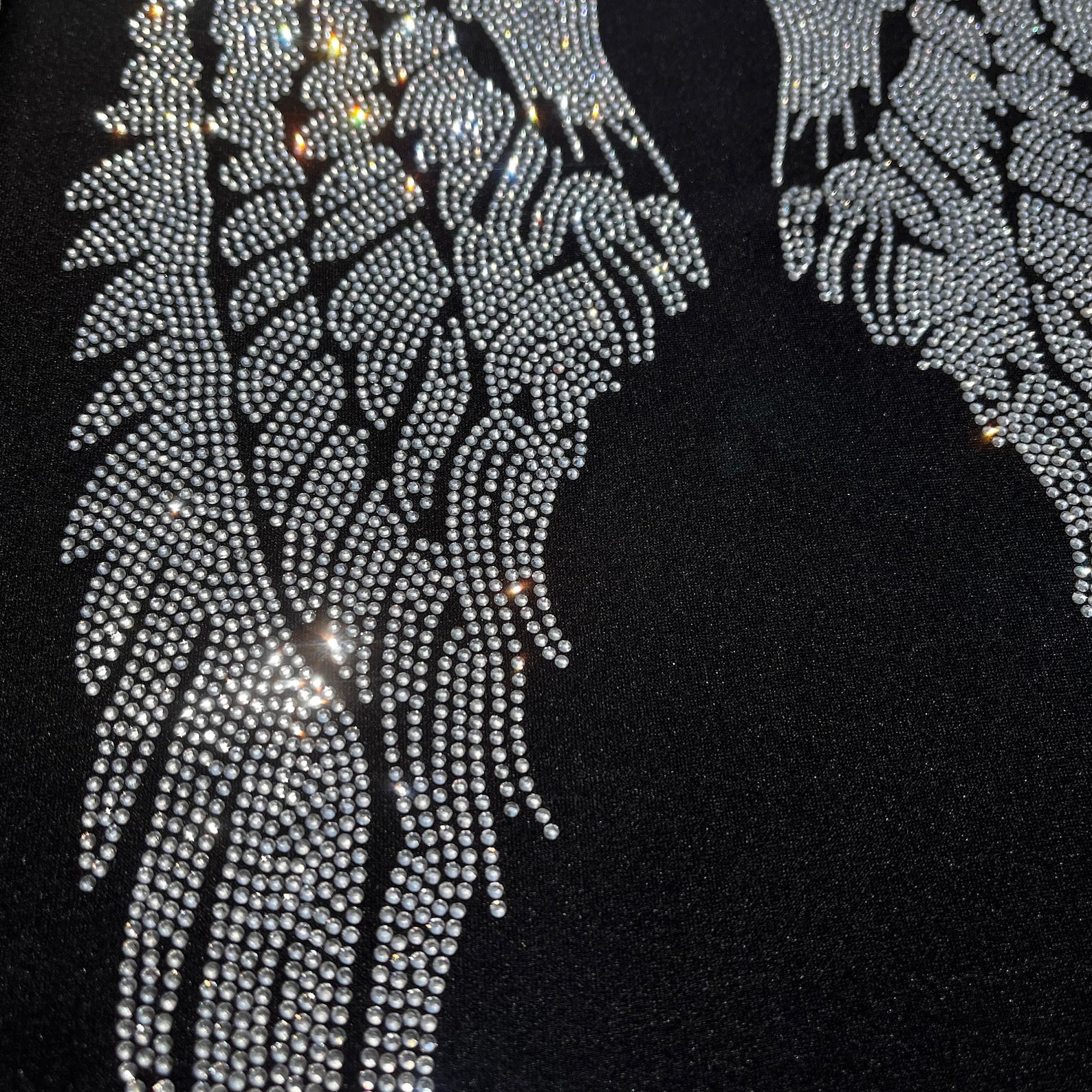 Crystal Angel Wing Iron on Transfer ,rhinestone Angel Wings ,angel ...