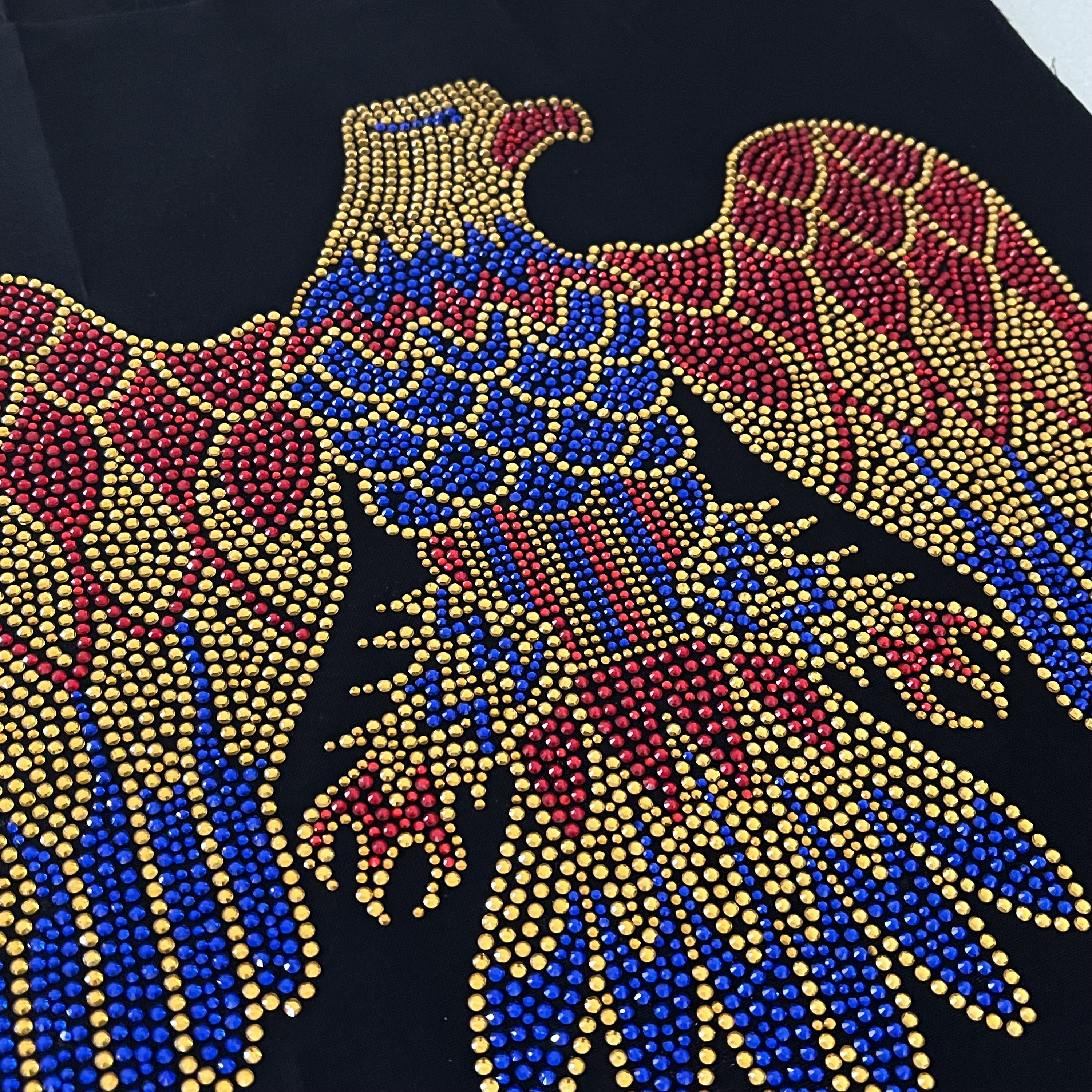 Elvis Eagle Rhinestone Iron on Transfer Design, Bling Eagles Hot Fix ...