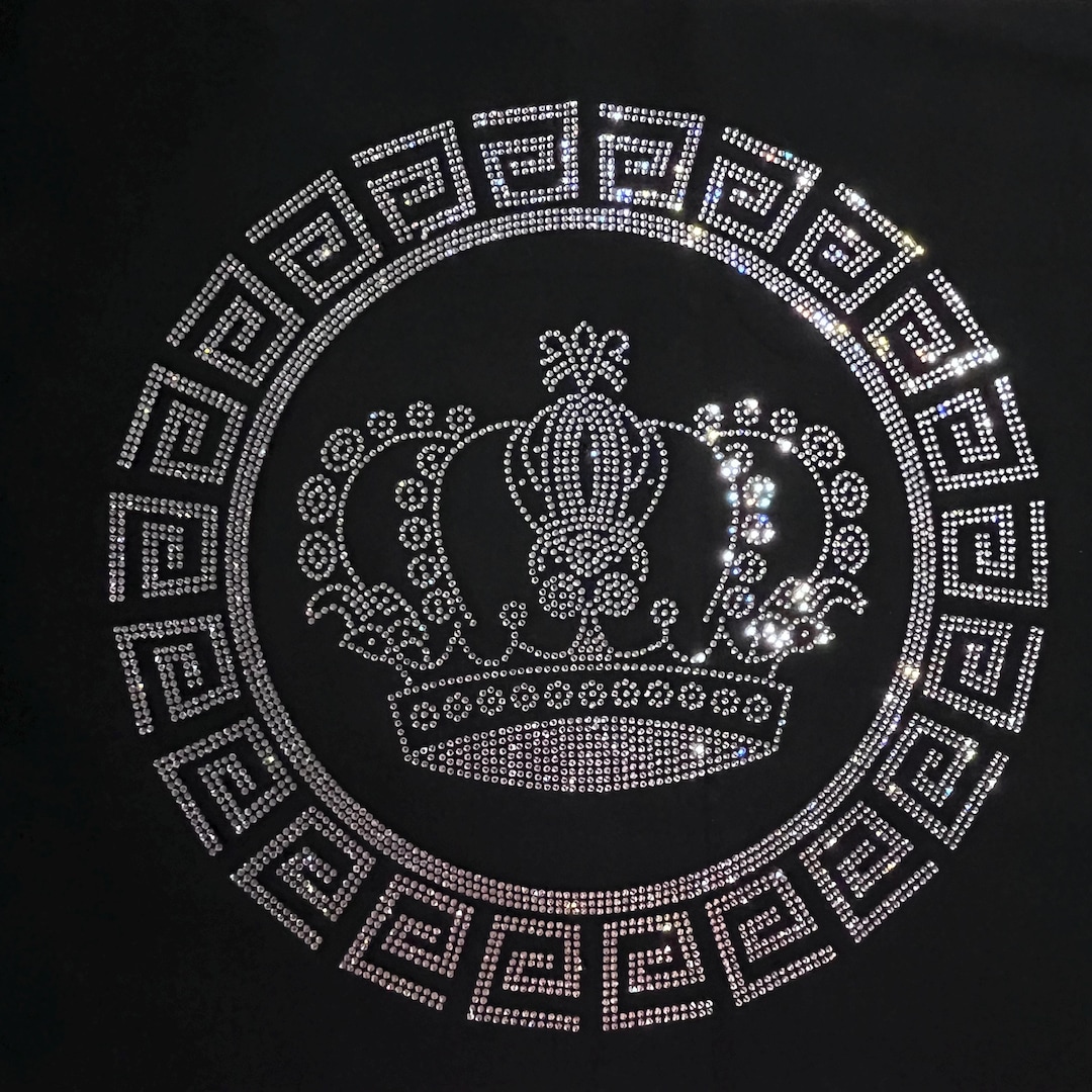 Crystal Crown Rhinestone Transfer Designs Hot Fix Bling Crown Iron on ...