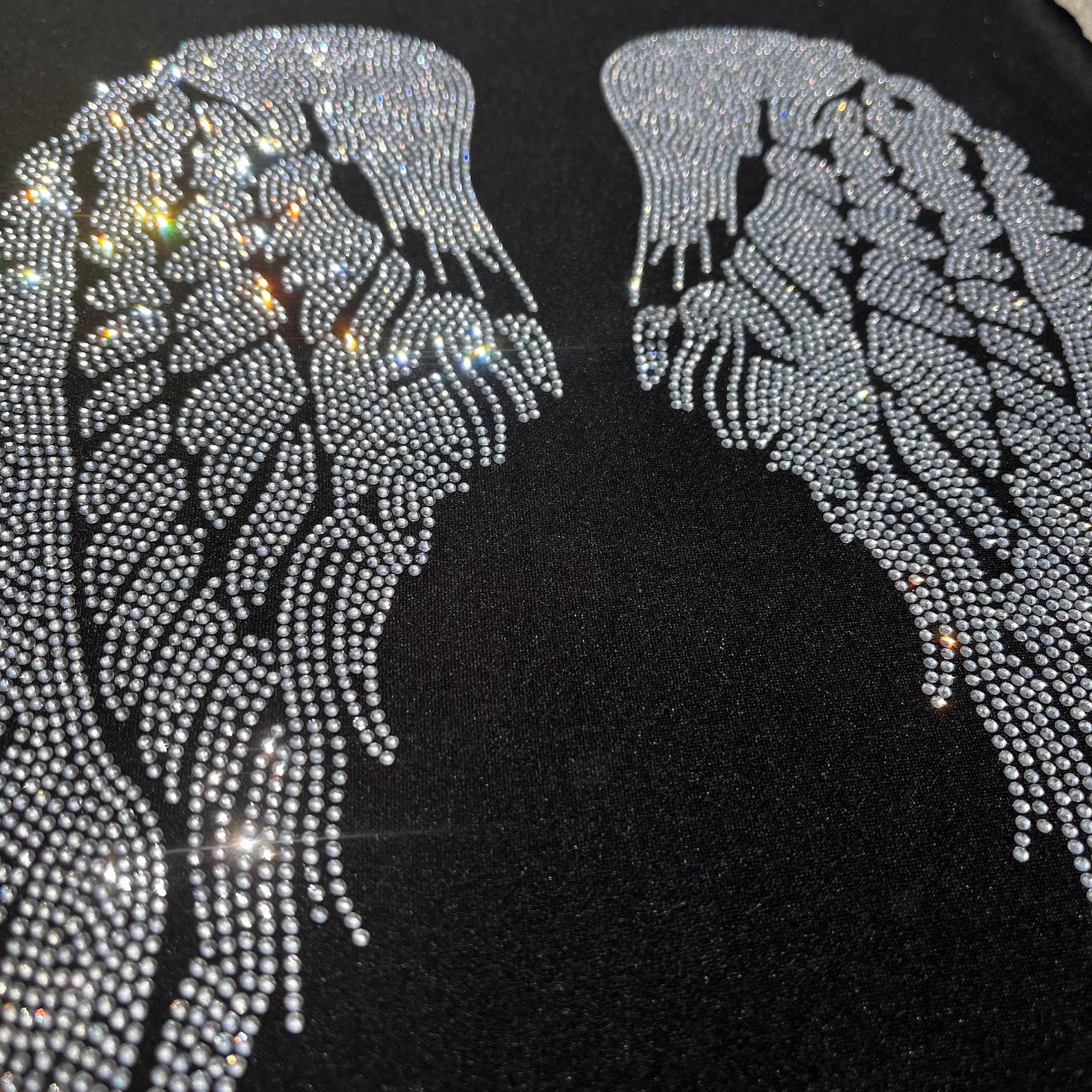 Crystal Angel Wing Iron on Transfer ,rhinestone Angel Wings ,angel ...