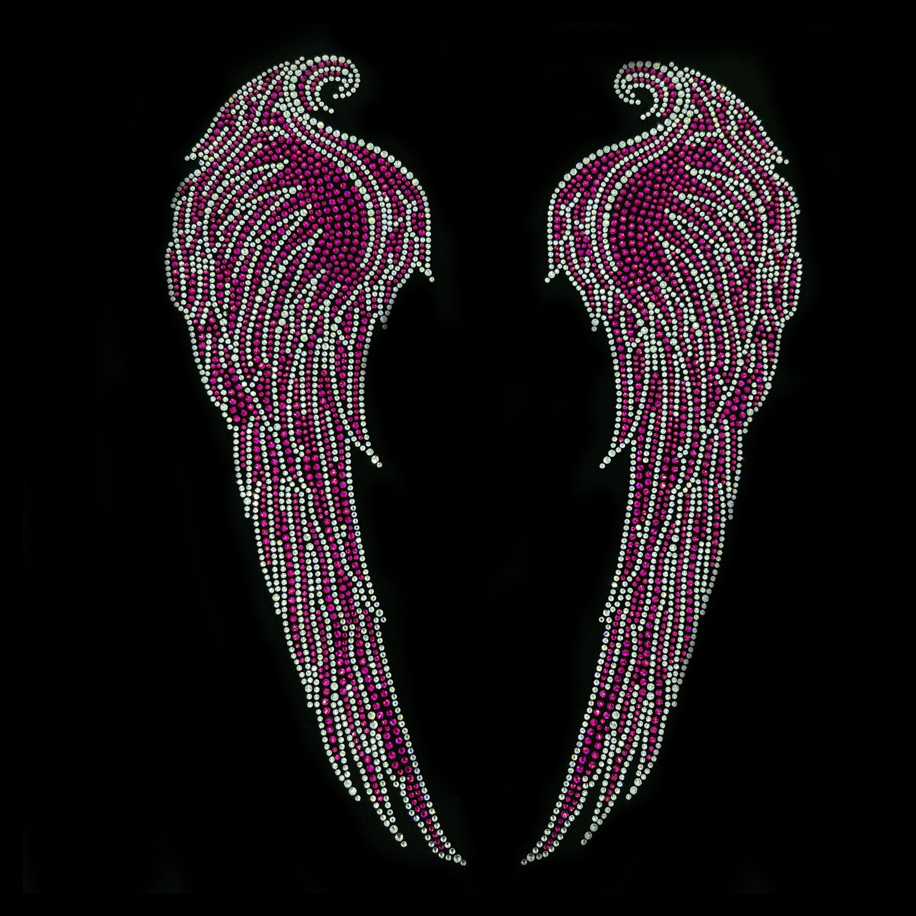 Pink Bling Angel Wings