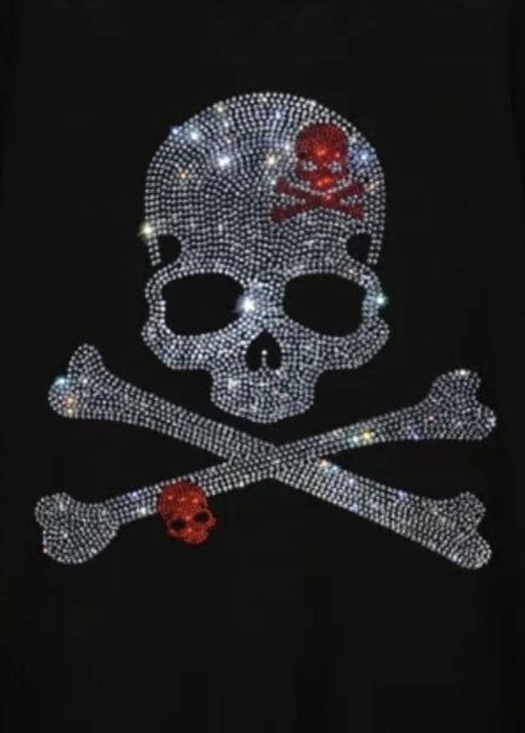 Crystal Skull Transfer , Iron on Skull Transfers , Skull Motif , Hot ...