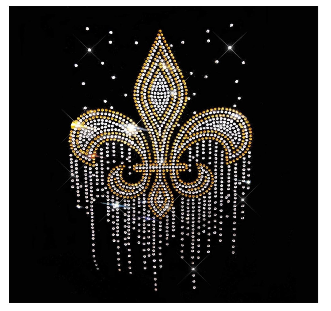 Fleur De Lis Design,heat Transfer Iron Ons ,yellow Fleur De Lis ...