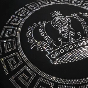 Crystal Crown Rhinestone Transfer Designs Hot Fix Bling Crown Iron on ...