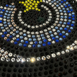 Evil Eye Rhinestone Transfer , Hot Fix Crystals, Evil Eye Rhinestone ...