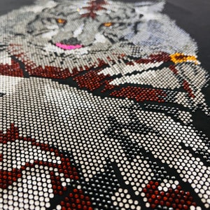 Tiger Rhinestone Transfer Bling for Clothes Hot Fix Iron on Patch Motif ...