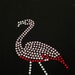 Pink Flamingo 4”x2” Rhinestones Design , Heat Transfer Flamingo Patch ...