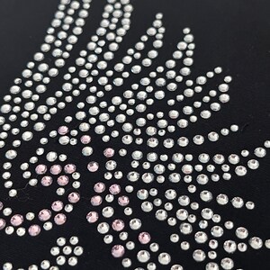 Cross With Wing Rhinestone Design , Bedazzled Cross Diy Patches, Heat ...