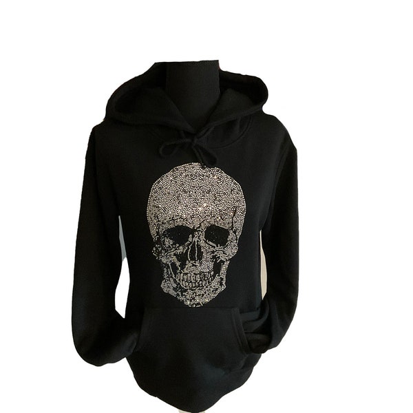 Rhinestone Skeleton Hoodies - Etsy