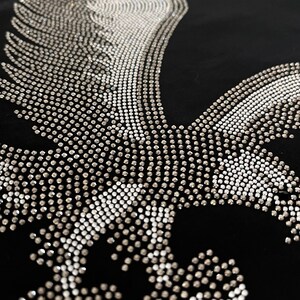 Rhinestone Eagle Heat Transfer Design, Bling Crystal Eagles Motif ...
