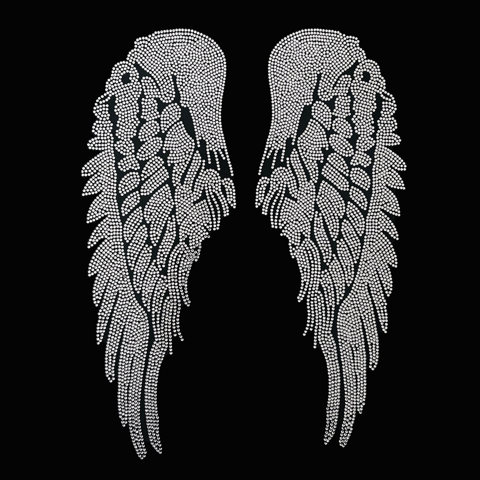 Crystal Angel Wing Iron on Transfer ,rhinestone Angel Wings ,angel ...