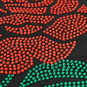 English Rose Iron on Transfer , Rhinestone Rose Decals , Hot Fix ...