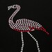 Pink Flamingo 4”x2” Rhinestones Design , Heat Transfer Flamingo Patch ...