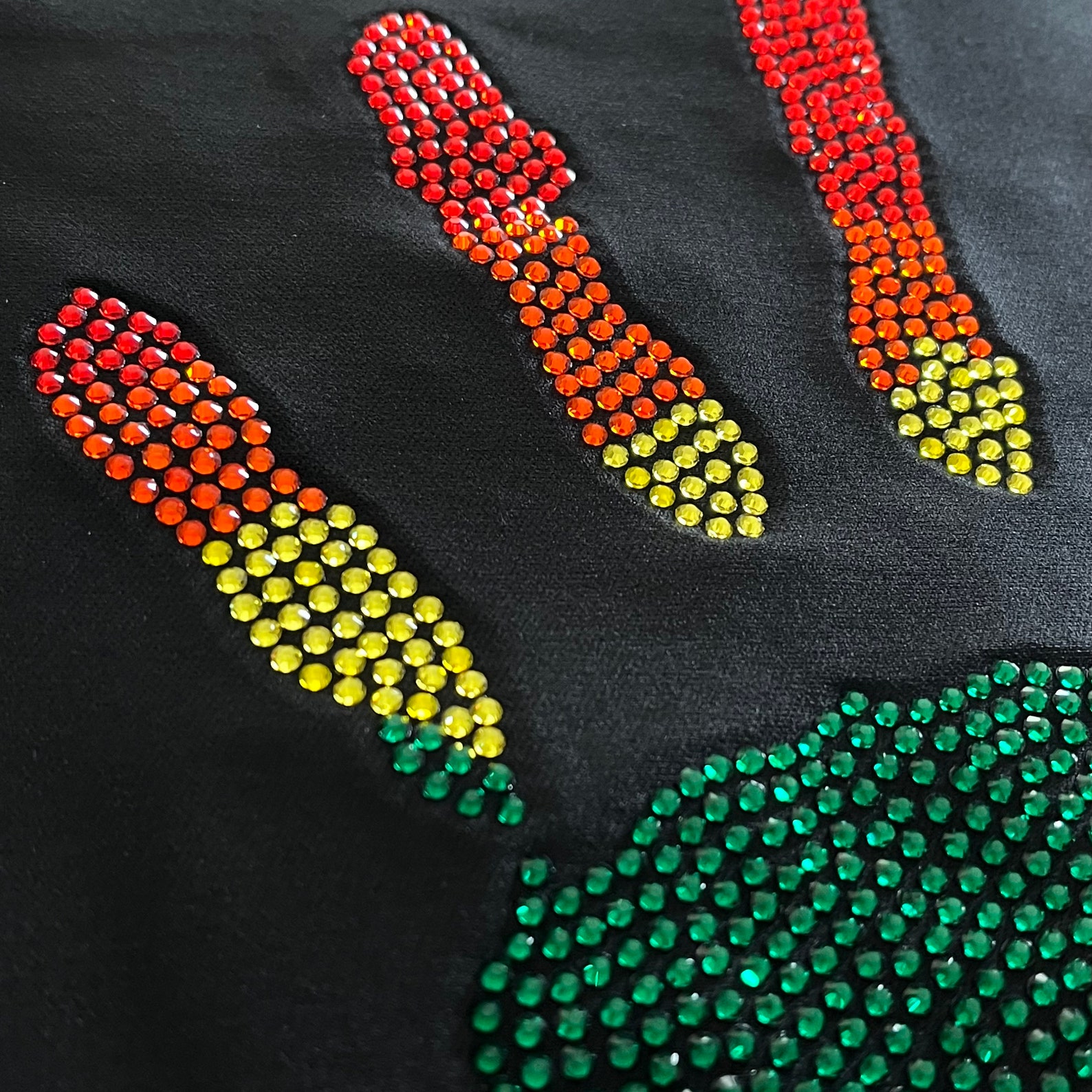 Colorful Hand Design , Rhinestone Hand Patches , Heat Transfer Colored ...
