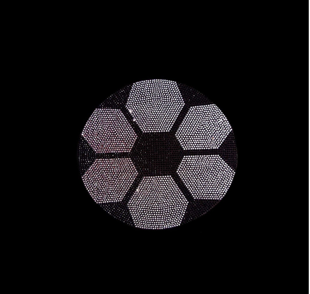 Soccer Ball Rhinestones Iron on Soccer Mum Decals Heat - Etsy