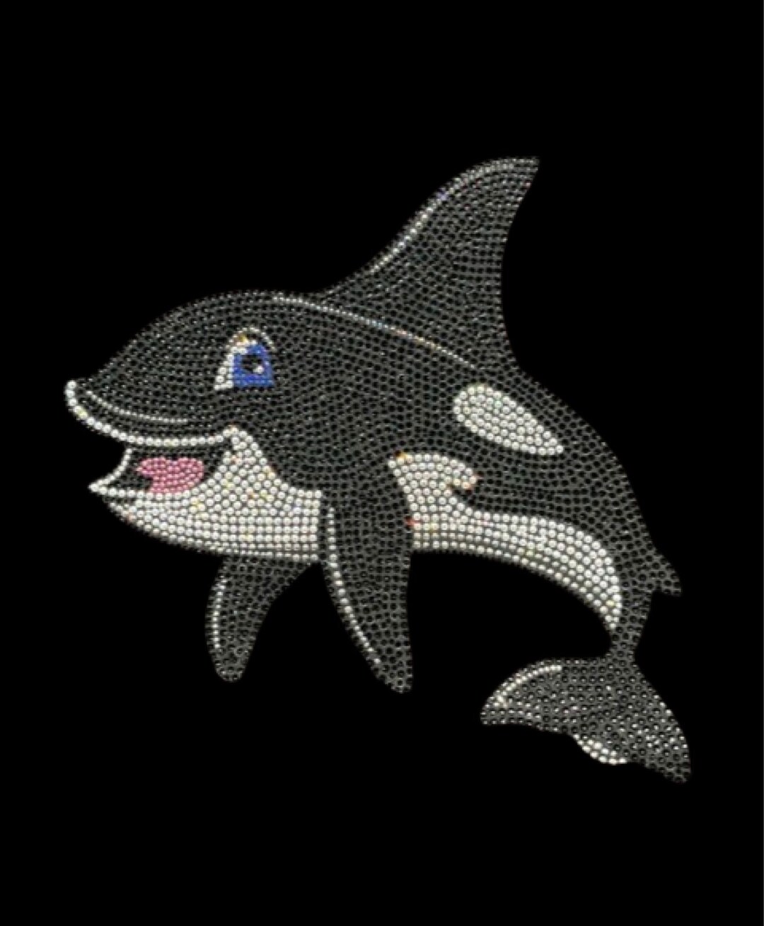 Ocra Iron on Rhinestone Glittering Heat Transfer Design , Bling Hot Fix ...