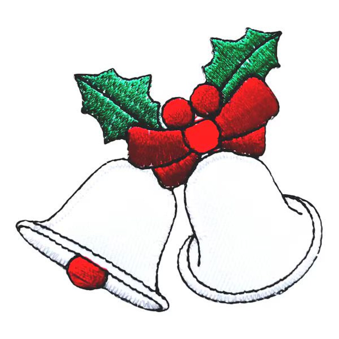 Christmas Bells Sew-on Patch: Holiday Jingle Bell Applique - Etsy