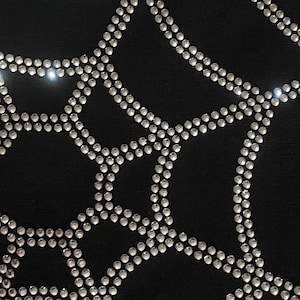 Spider and Spiderweb Iron on Crystal Rhinestone ,heat Transfer Spider ...