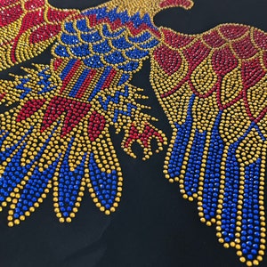 Elvis Eagle Rhinestone Iron on Transfer Design, Bling Eagles Hot Fix ...