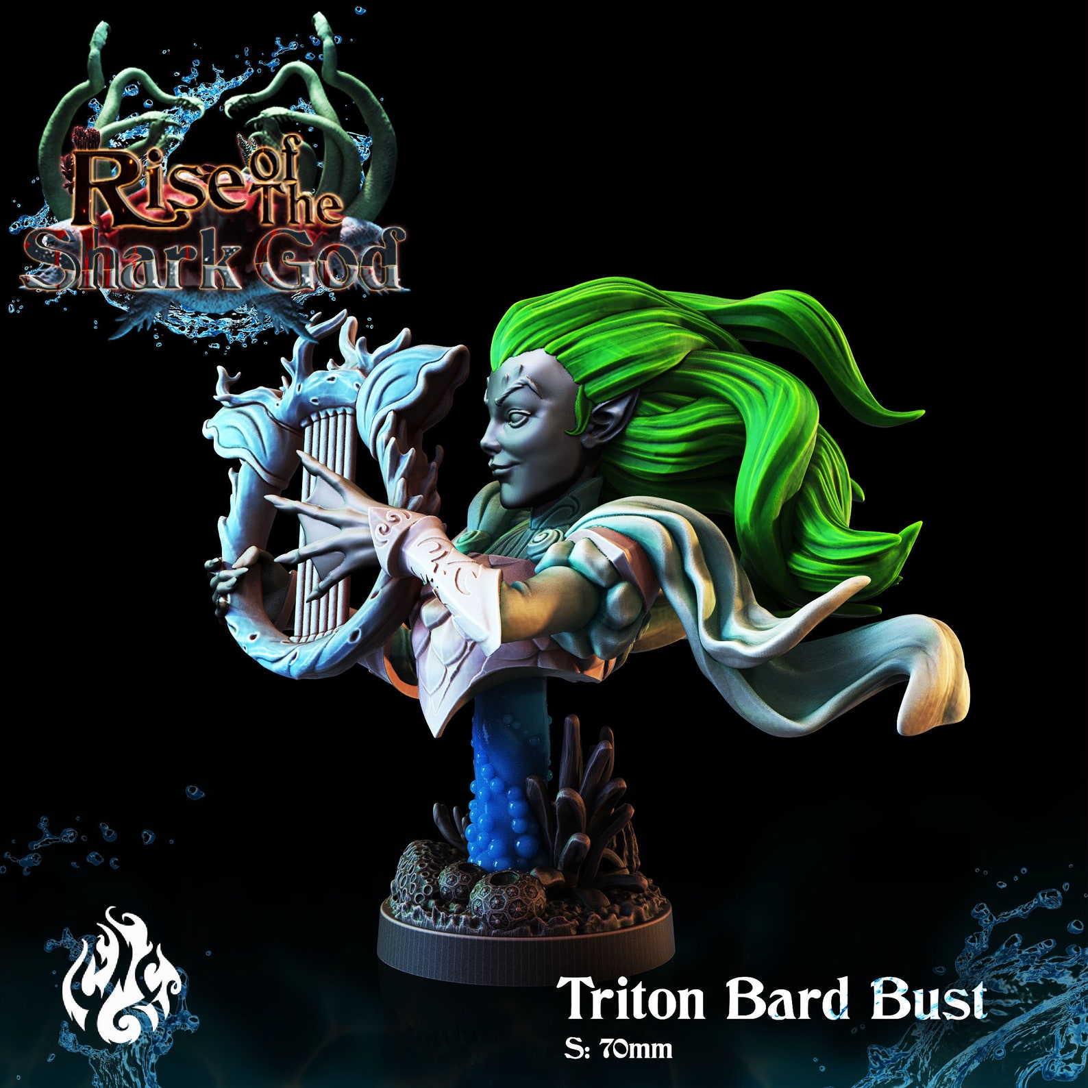 Triton Bard From rise of the Shark God by Crippled - Etsy