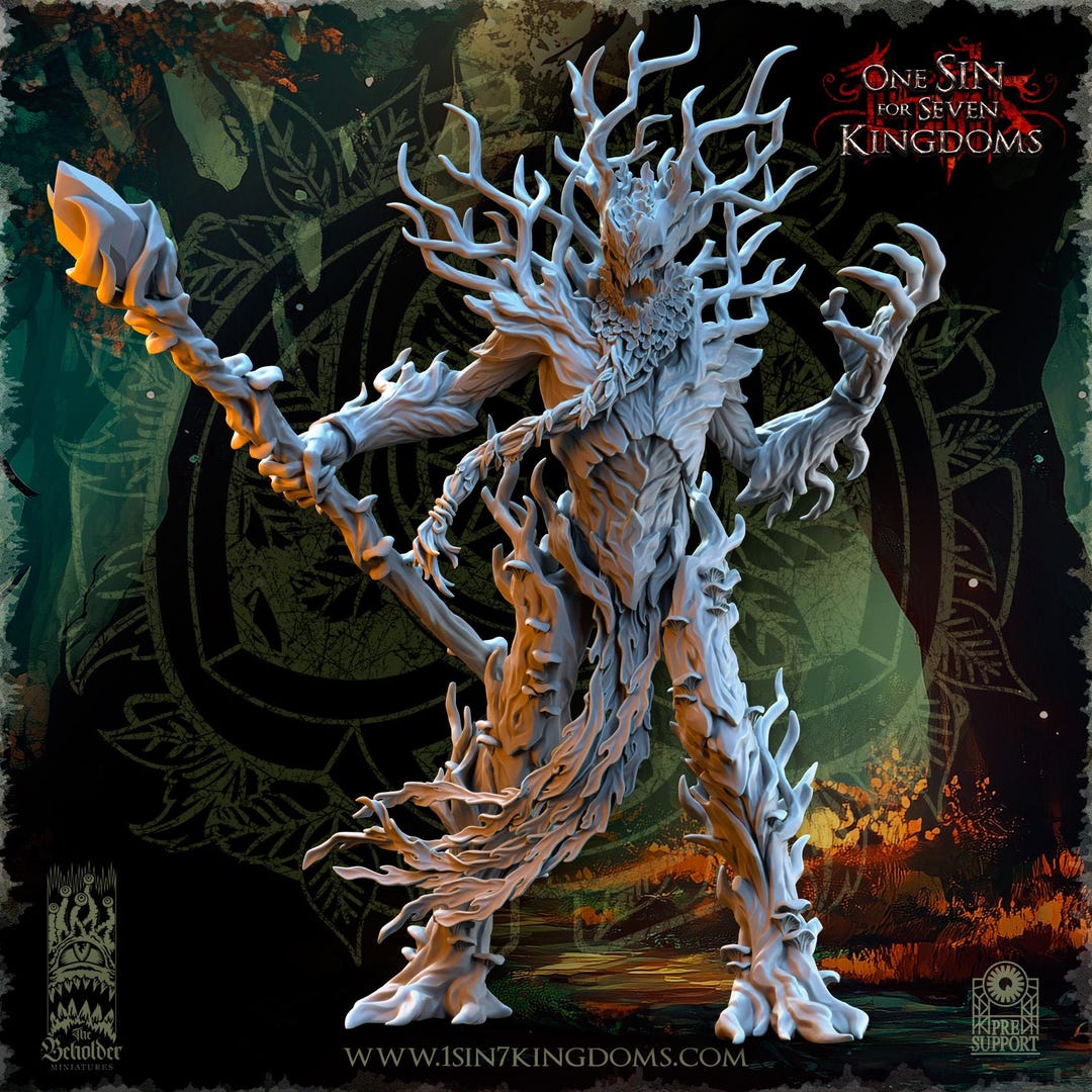 Evergreen Elves Ohru, Tree Shepherd by Beholder Miniatures - Etsy