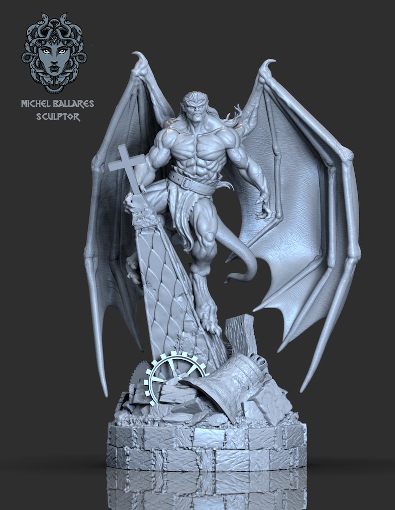 Gargoyle Leader Statue Model Kit by Creative Geek MB - Etsy