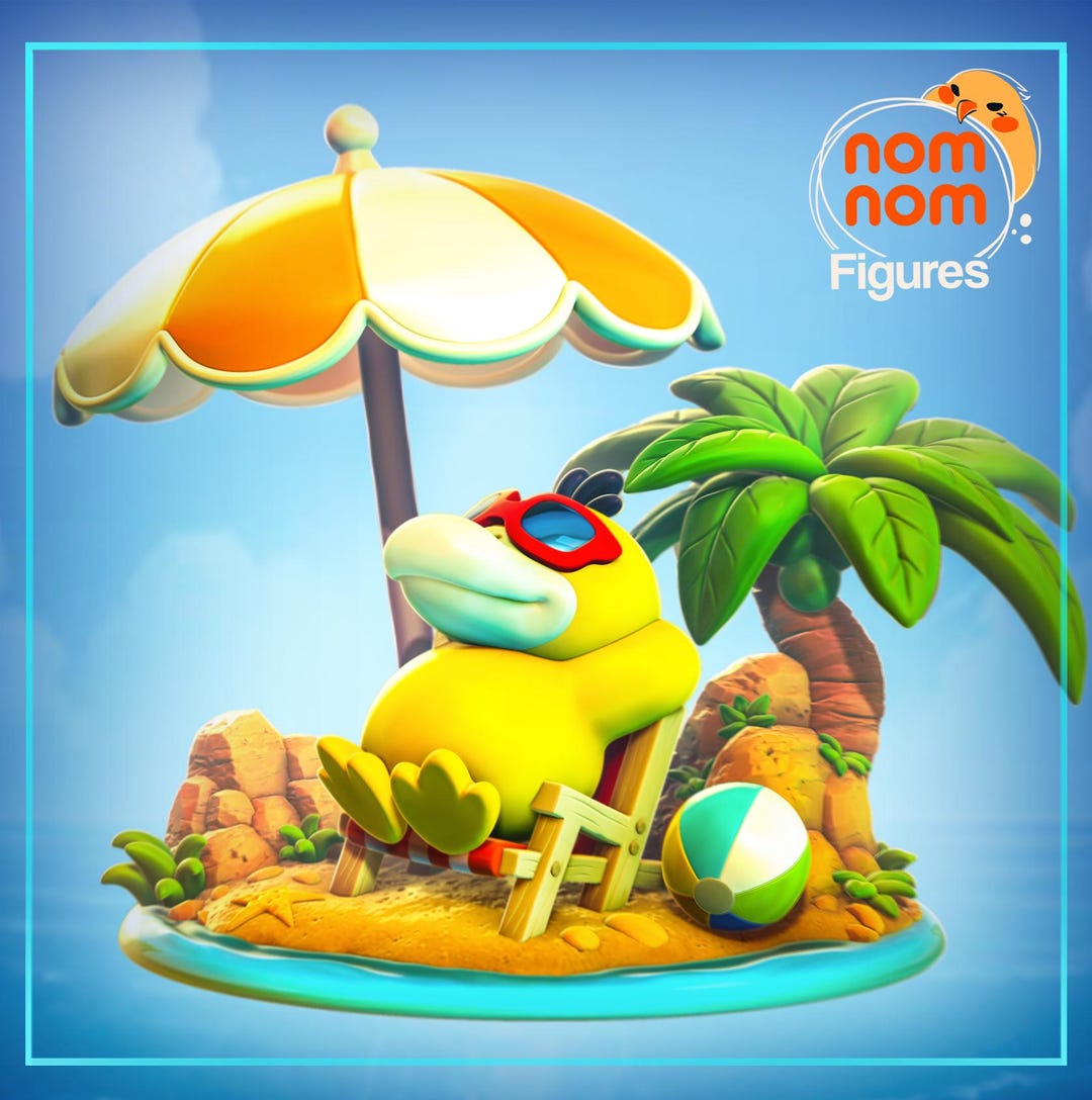 Chibi Psyduck Statue Model Kit by Nom Nom Figures - Etsy