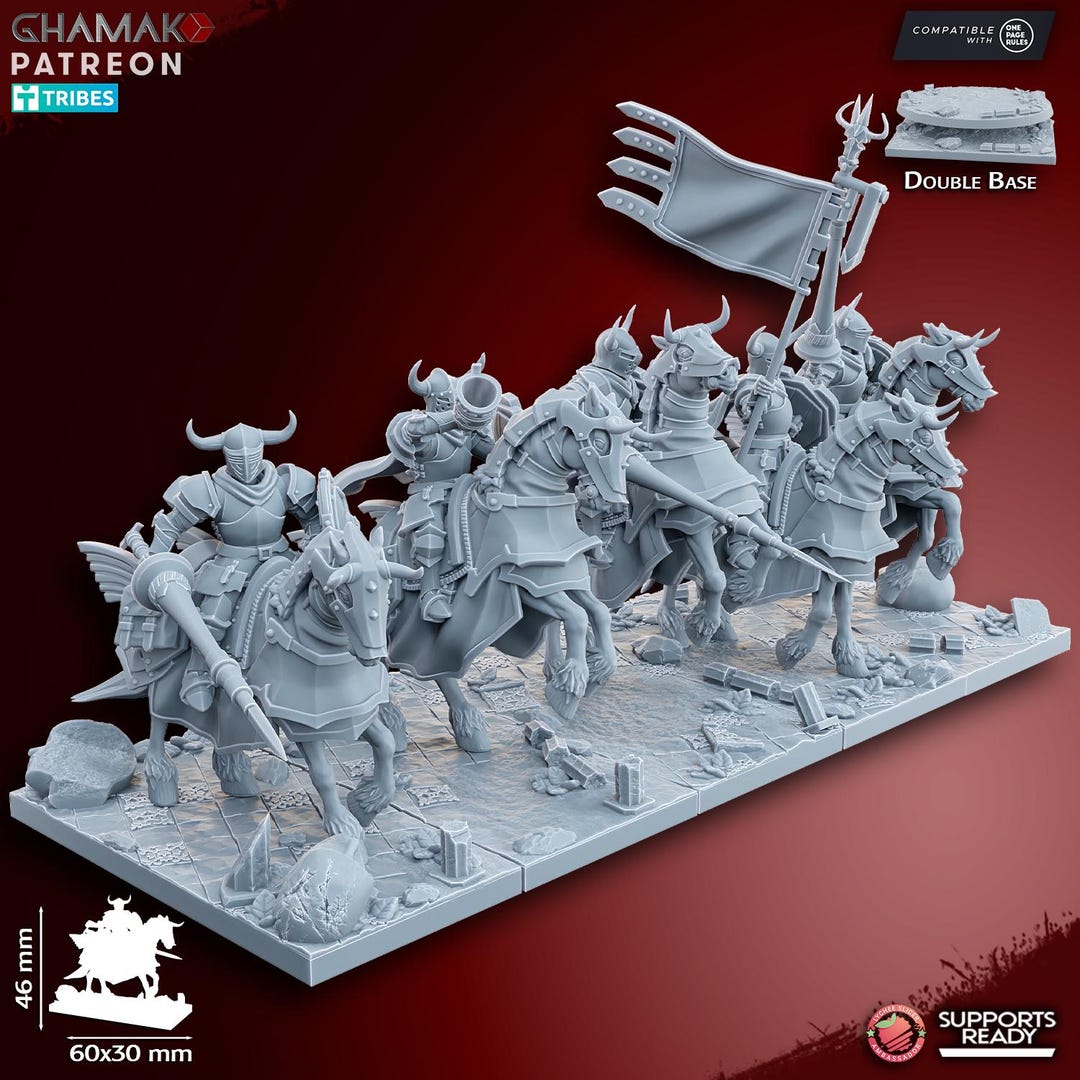 Taurus Knights Mounted by Ghamak Miniatures - Etsy