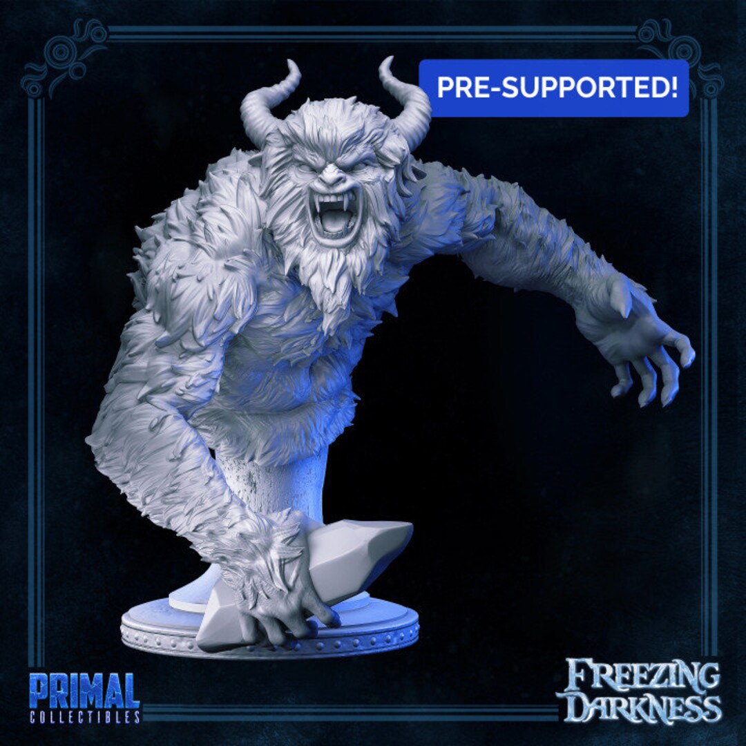 Yeti Bust by Primal Collectibles Miniatures Heroquest - Etsy