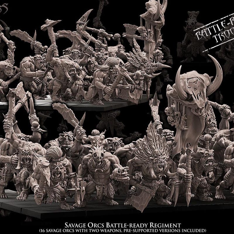 Savage Orcs Miniature - Etsy