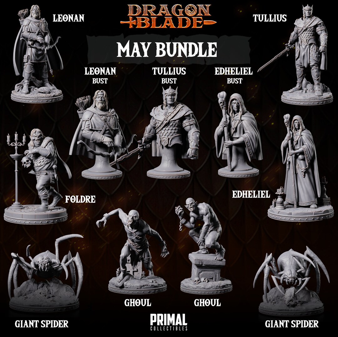 Dragon Blade Bundle One by Primal Collectibles Miniatures - Etsy