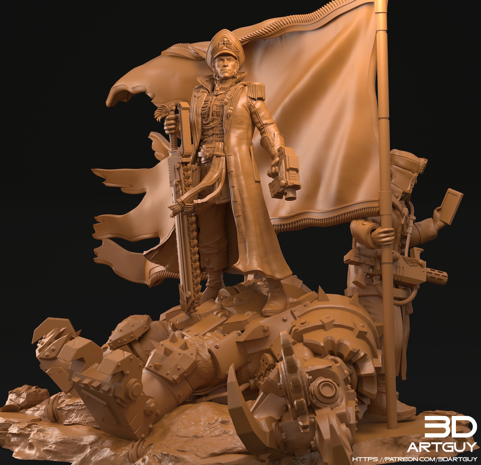 The Space Officer by 3dartguy Miniatures - Etsy