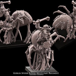 Goblin Spider Rider Unit by Avatars of War Miniatures - Etsy