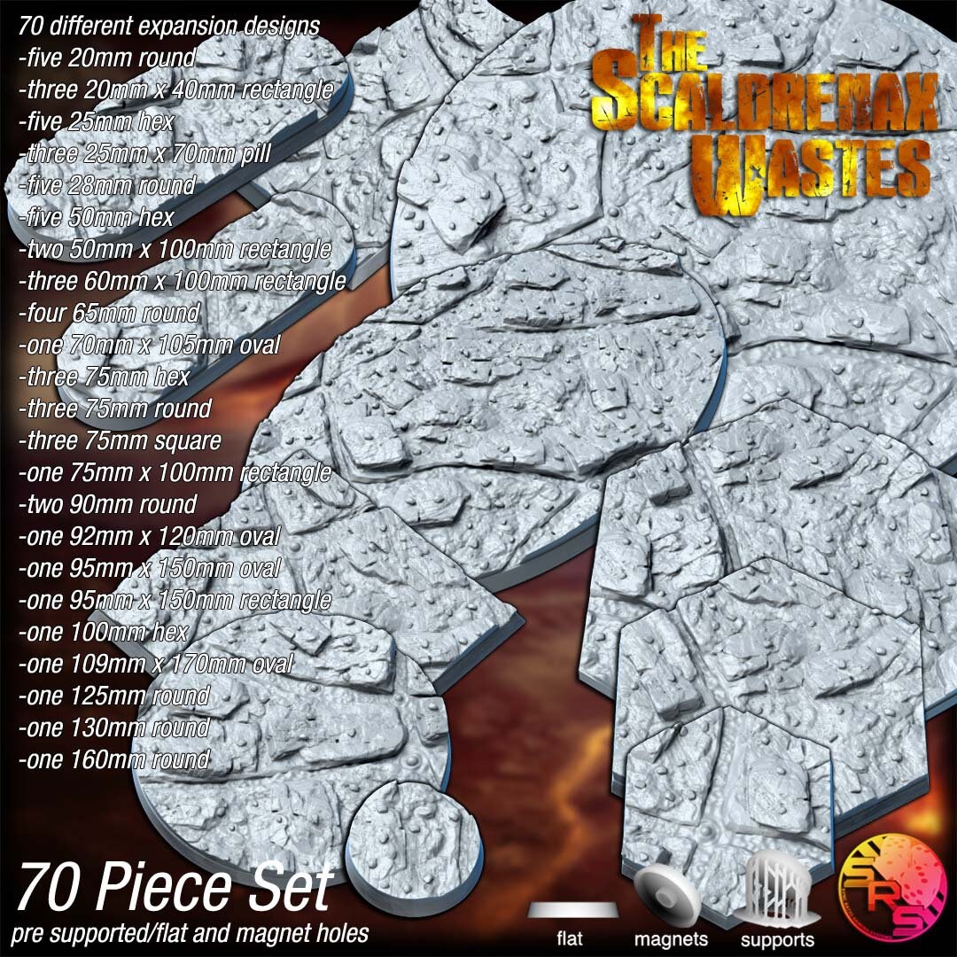 Volcano Bases by Where Legends Stand Miniatures - Etsy