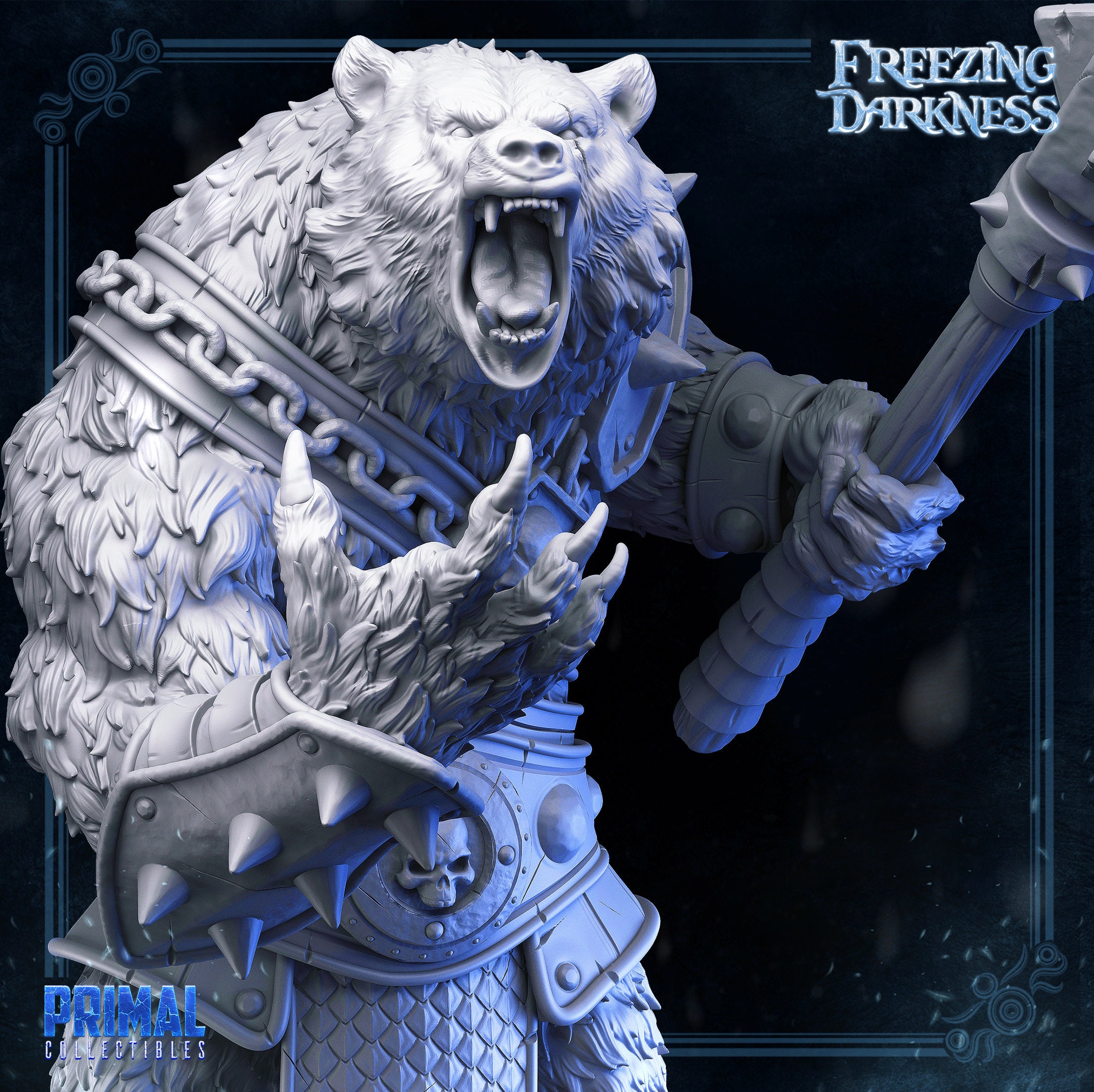 Polar War Bear by Primal Collectibles Miniatures - Etsy