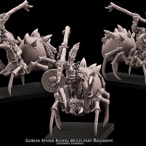 Goblin Spider Rider Unit by Avatars of War Miniatures - Etsy