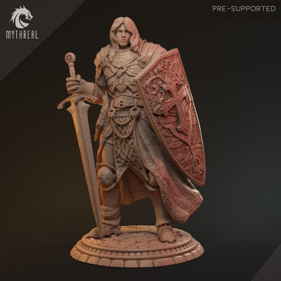 Lancelot Knight Miniature by Mythreal Games - Etsy