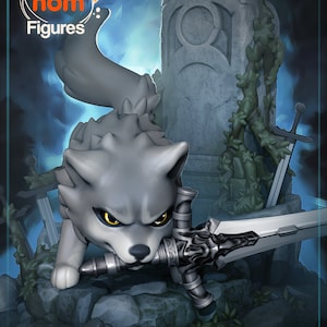 Chibi Great Grey Wolf Sif Statue Model Kit by Nomnom Figures - Etsy